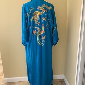 Intimates & Sleepwear | Phoenix 10 Silk Hand Embroidery Robe | Poshmark